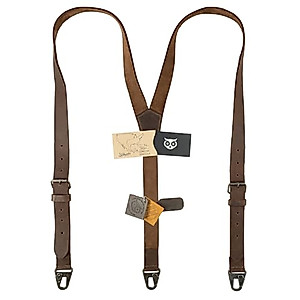 Hide & Drink Leather Y Suspenders (Medium 5 ft. 3 in. to 5 ft. 9 in.) :: Bourbon Brown