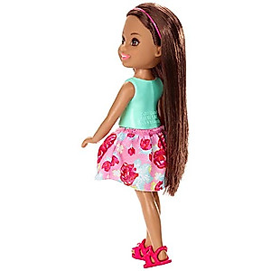Barbie Club Chelsea Doll, 6-inch Brunette with Fierce Tiger Graphic