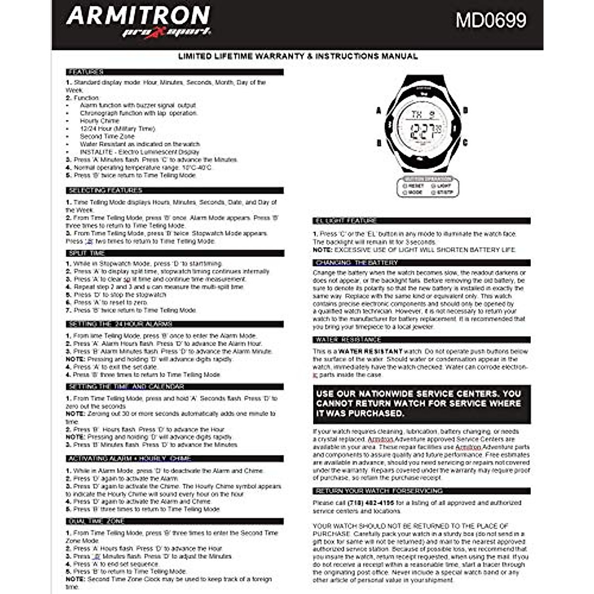 Armitron Sport Women's Quartz Sport Watch with Resin Strap, Black, 12 (Model: 45/7012GBK)