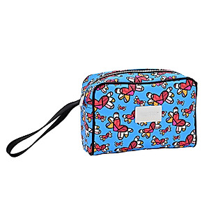 BRITTO Romero Vegan Leather Toiletry Case, Flying Hearts