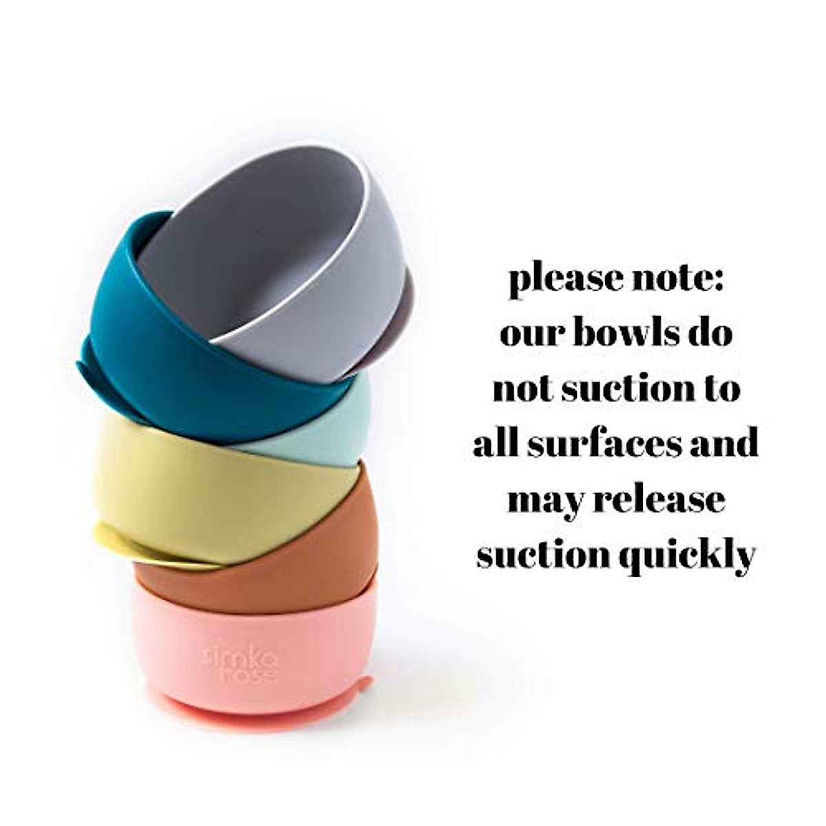 Simka Rose Baby Bowl and Spoon Set, Baby Bowls Suction for Toddler, BPA-Free Silicone Bowls Baby, Baby Bowl and Spoon Dishwasher and Microwave Safe Baby Feeding Supplies (Sage)