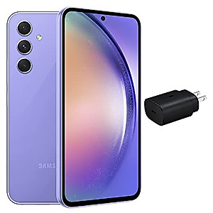 Samsung Galaxy A54 5G A546E 256GB Dual SIM GSM Unlocked Android Smartphone (Latin Variant/US Compatible LTE) - Awesome Violet
