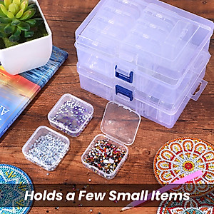 Ubamdom 28 PCS Bead Organizers and Storage, Large Capacity with Cover Jewelry Making Organizer,Bead Holder Organizer with 2 PCS Large Organizer, for Jewelry Making, DIY, Bracelets, Beading (Large)