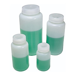 United Scientific™ 33410 | Laboratory Grade High Density Polyethylene (HDPE) Wide Mouth Reagent Bottle | Designed for Laboratories, Classrooms, or Storage at Home | 1,000mL (32oz) Capacity | Pack of 6