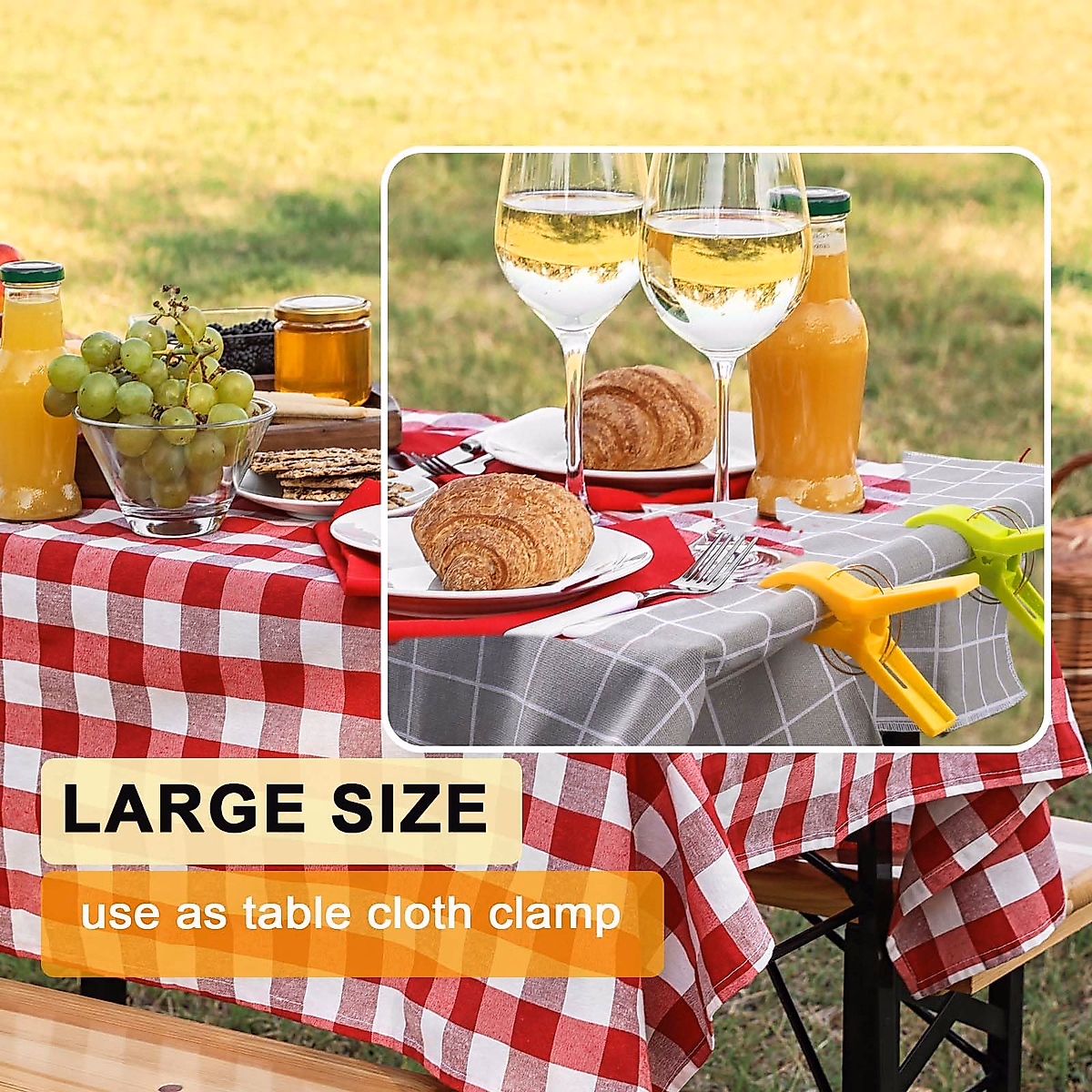 8 Pack Towel Clips Beach Chair Clips for Cruise Must Have, Pool Towel Clips Plastic Clothes Pegs Towel Holder Clamps