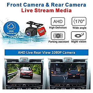 Double Din Car Stereo Wireless CarPlay Android Auto 4G+64G 8-Core Detachable 10 Inch Touchscreen Car Radio Dual Bluetooth AM FM GPS Navigation WiFi Car Audio Receiver with Backup Camera 2Din Head Unit