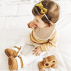 Niceye Pack of 12, Baby Girls Headbands Hair Bows Stretchy Nylon Hairbands for Newborn Infant Toddler Hair Accessories