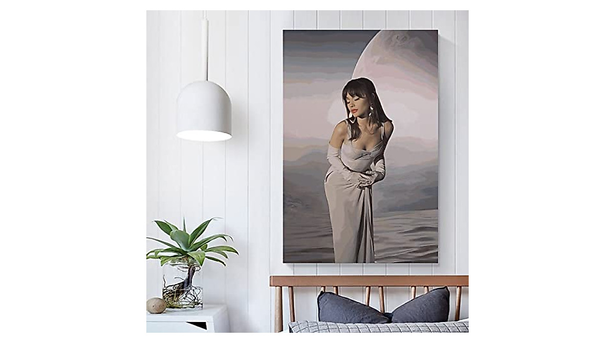 NOGAY Ariana Grande Wall Poster | Vintage Vogue Canvas Art 16x24