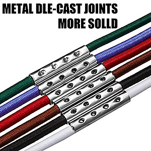 6 Pieces Trash Can Bands for 94-96 Gallon Garbage Cans, Cans Perimeter from 102 Inches to 150 Inches, Garbage Can from 60 Gallon to 98 Gallon, 6 Colors