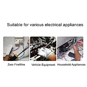 Fielect 3Pcs Tester Screwdriver, Voltage Detector Pen Light Circuit Tester Electric Test Pen Screwdriver AC/DC 100-500V