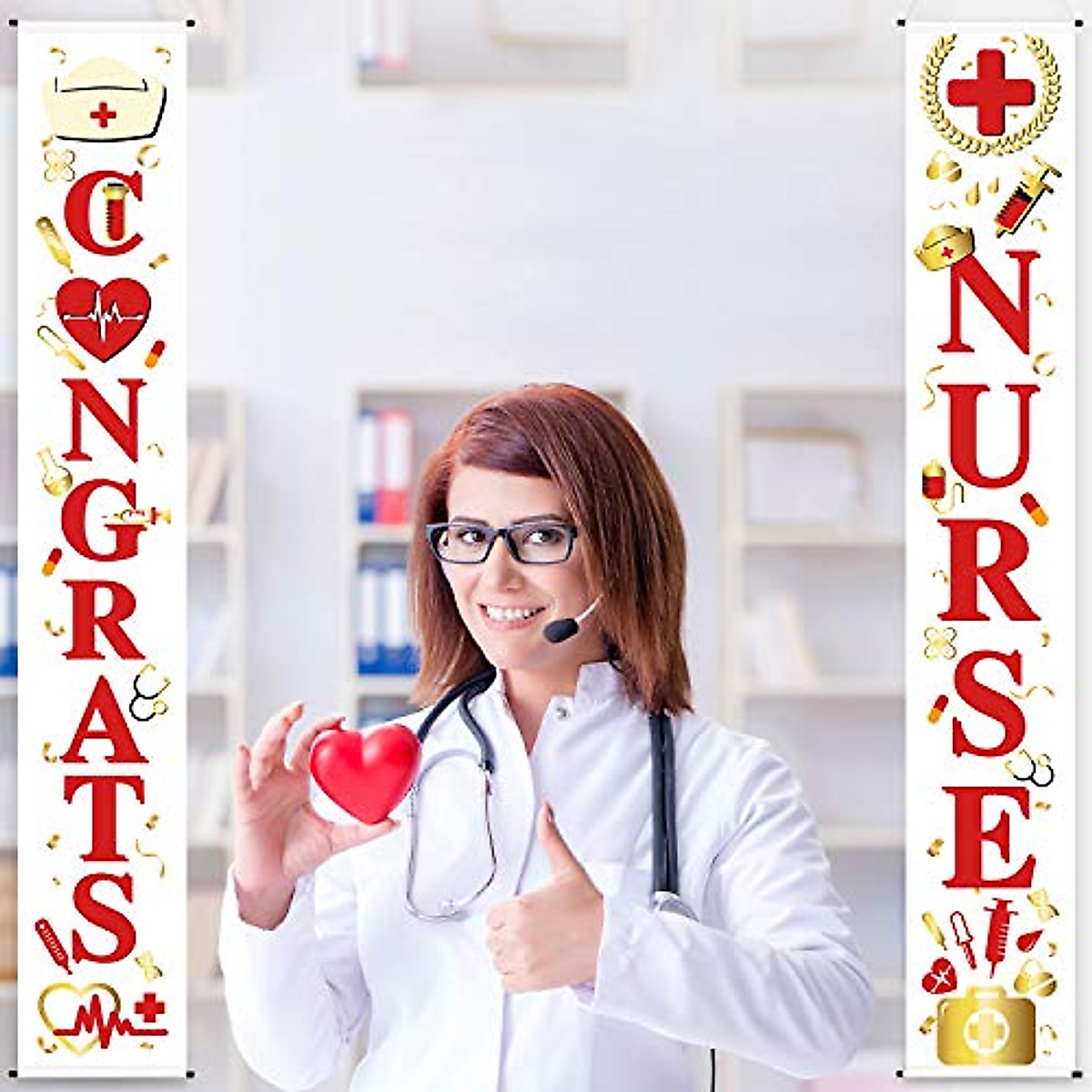 Nurse Graduation Banner Set - Celebrate RN Achievements | Blulu
