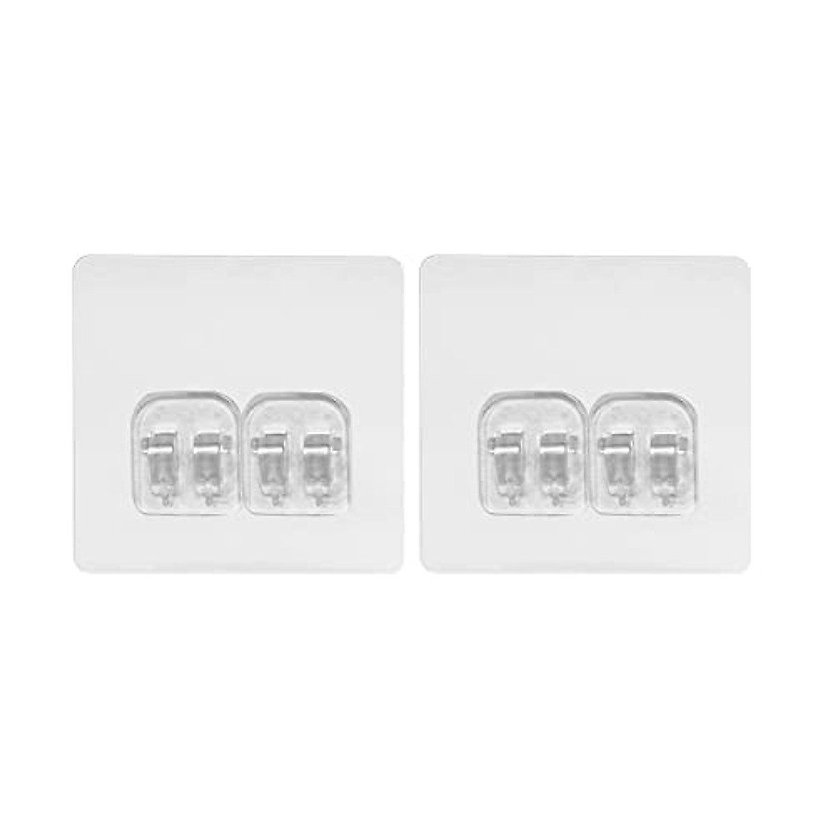 NORSCYRT Shower Caddy Adhesive Replacement Hook Stickers for No Drilling Shower Shelf Basket Corner Shower Organizer (2 PACK 2 HOOKS)