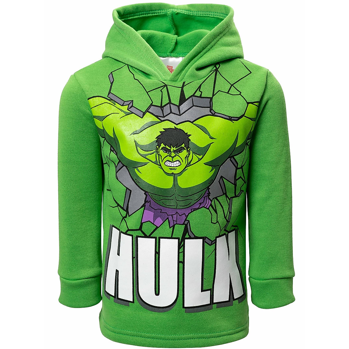 Marvel Avengers Hulk Little Boys Fleece Pullover Hoodie and Pants Outfit Set Green/Black 7-8