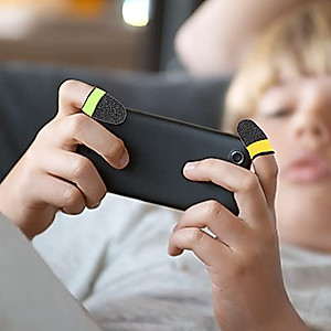 PartyKindom 4pairs Game Finger cot Game Finger Stabilizer Anti- Slip Finger Sleeve Game Finger Controller Glove Finger Covers Game Finger Protector Thumb Sleeve Cell Phone Fiber Gloves