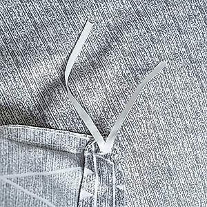 HYPREST Bohemian Queen Duvet Cover Set Lightweight Soft Grey Triangle 3PC Comforter Cover Set Hotel Quality Bedding Set - Oeko-TEX Certificated