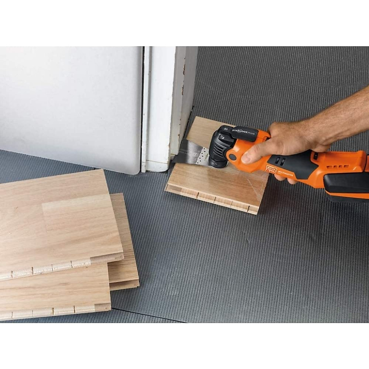 Fein Multimaster Tool AMM 500 Plus Select Oscillating Tool - 18V Battery-Powered Cordless Multi Tool for Interior Work and Renovation - Includes Tool, 1 Universal E-Cut Blade, and Case - 71293362090