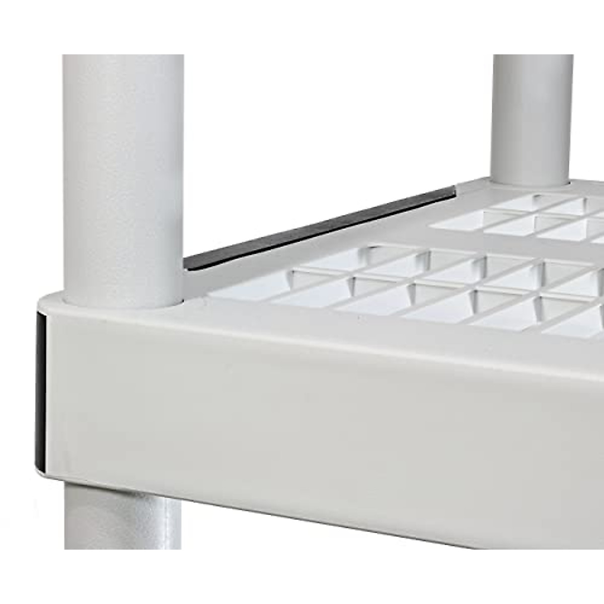 HDX 36” x 72” 5-Tiered Ventilated Plastic Storage Shelving Unit w/ Raised Feet and Tool-Free Assembly