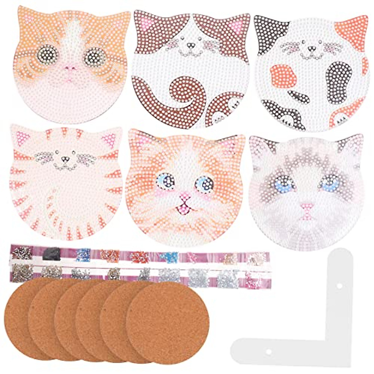 FAVOMOTO 1 Set Coaster Toys Adults for Women Gifts for Car Stocking Stuffers for Adults Funny Non-Slip Coffee Mat Cute Coaster Kitchen Trivets Mat Adult Arts and Crafts Cup