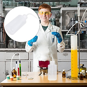 ULTECHNOVO Lab Wash Bottle 24pcs Label and Scale Tools Plastic Squeeze Mouth Supplies Bottle Ml White Squirt Refillable Ldpe, Medical Labs Cleaning Wash for Safety Labels Empty Washing