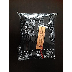 BTP! Elephant Floral Print Sling Crossbody Shoulder Bag Purse Hippie Hobo Thai Cotton Gypsy Bohemian Large (White YI-8)