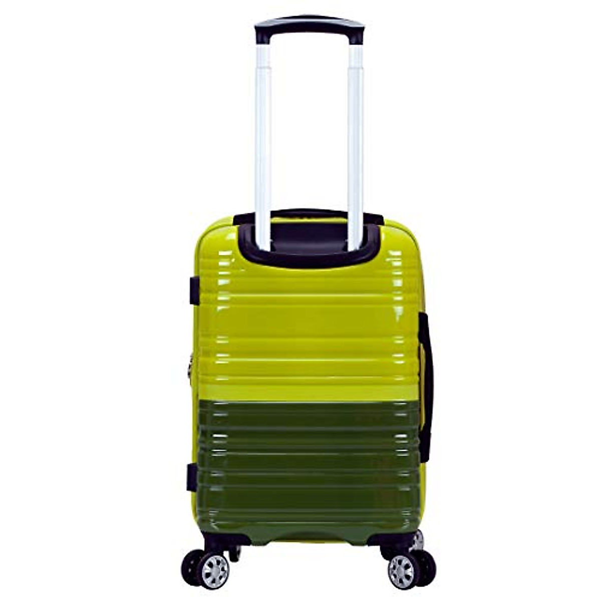 Rockland Melbourne Hardside Expandable Spinner Wheel Luggage, Two Tone Green, Carry-On 20-Inch