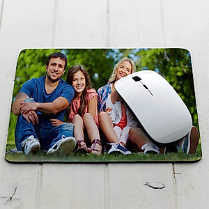 Mouse Pad Custom Personalized Photo Picture & Text Neoprene Office Supplies & Gaming Computer Desk Accessories Square Shape