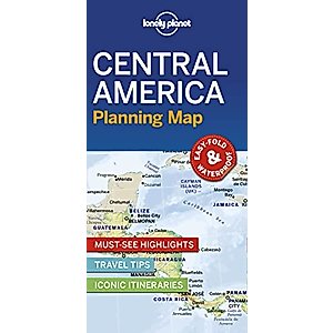 Lonely Planet Central America Planning Map 1