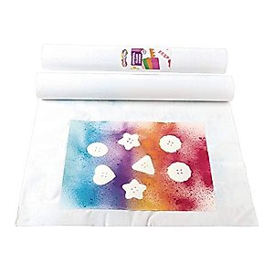 Colorations® Crystal Clear Cover, 18 inches x 65 feet, Protects Artwork, Artwork Saver, Self Adhesive Shelf Liner, Book Cover, Transparent Liner