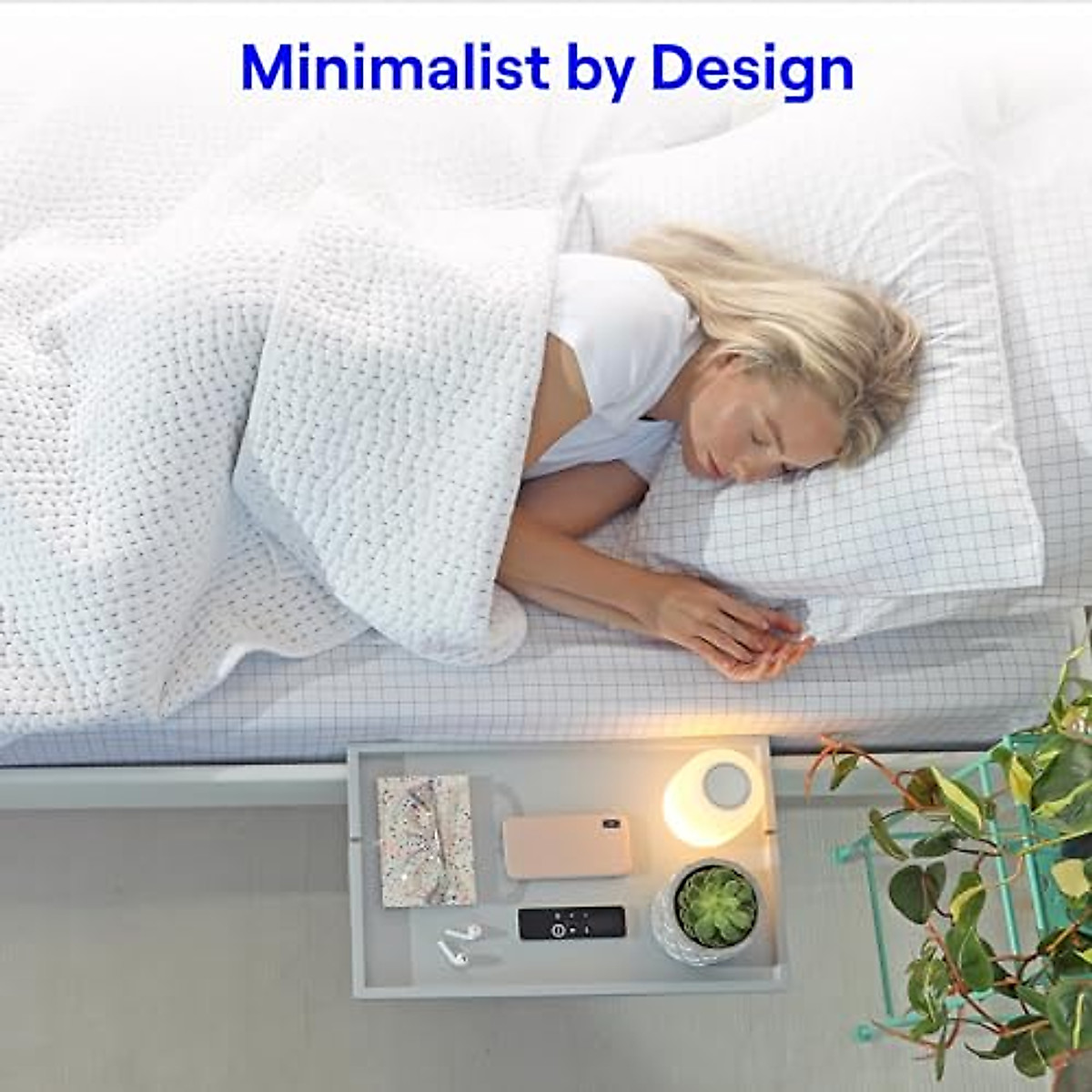 BedShelfie Bedside Shelf for Bunk Bed & Top Bunk, College Dorm Room Essentials, Clip On Nightstand, Bed Side Table Tray Organizer - Cup Holder, Black