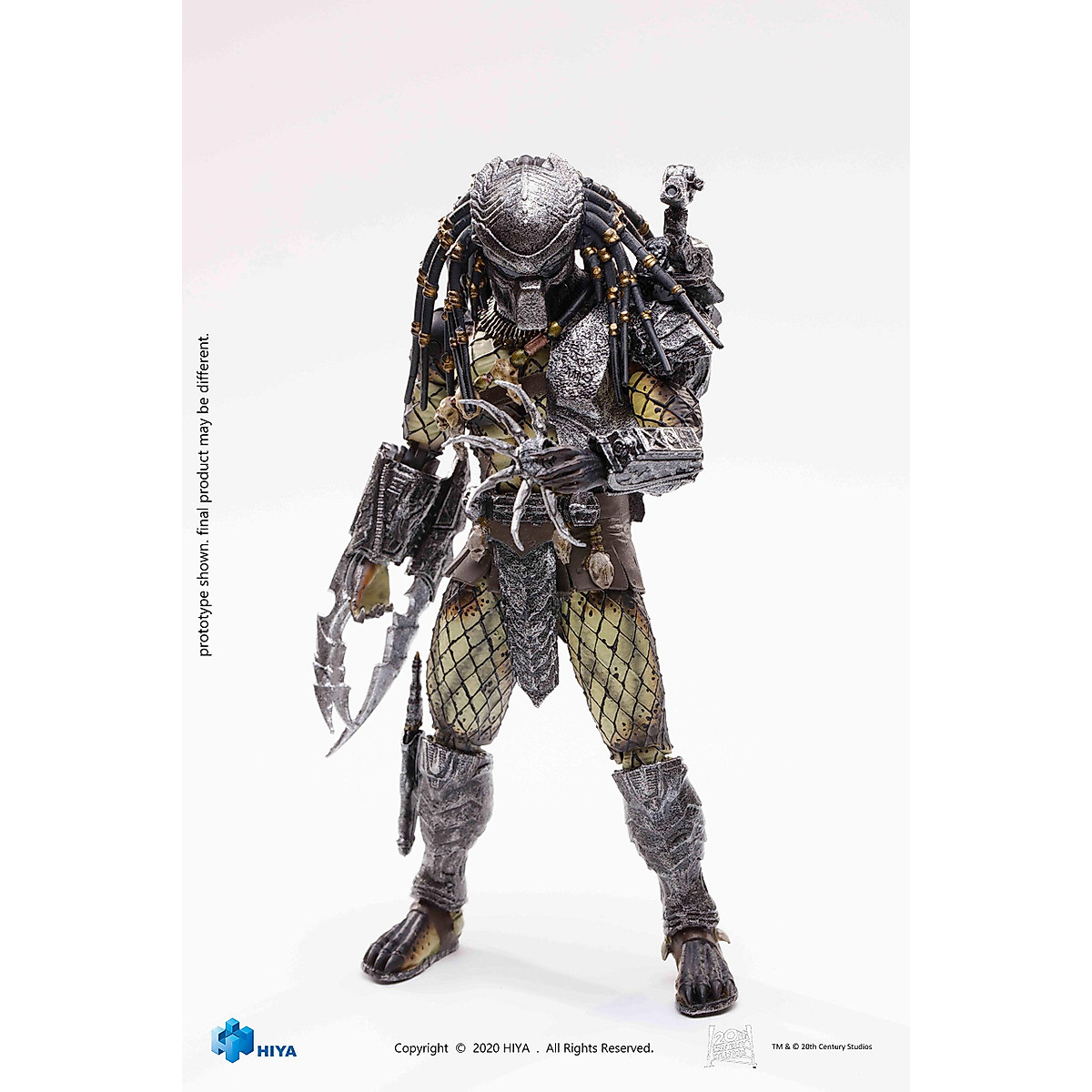 Hiya Toys Alien vs. Predator: Temple Guard Predator 1:18 Scale Action Figure, Multicolor