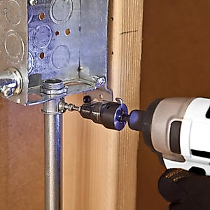 Klein Tools 85091 Power Conduit Reamer with Improved Bit Retention, 1/2-, 3/4- and 1-Inch, Made in USA