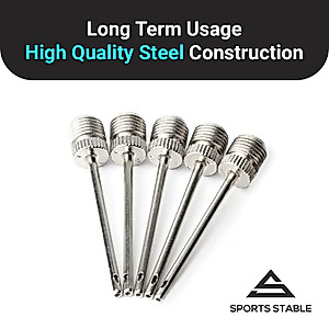 Sports Stable Spare Needle Set Universal Standard Screw Fit for Ball Pumps