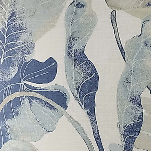 Tommy Bahama - Queen Duvet Cover Set, Soft Cotton Bedding with Matching Shams, Tropical Home Decor with Solid Reverse (Raw Coast Blue, Queen)