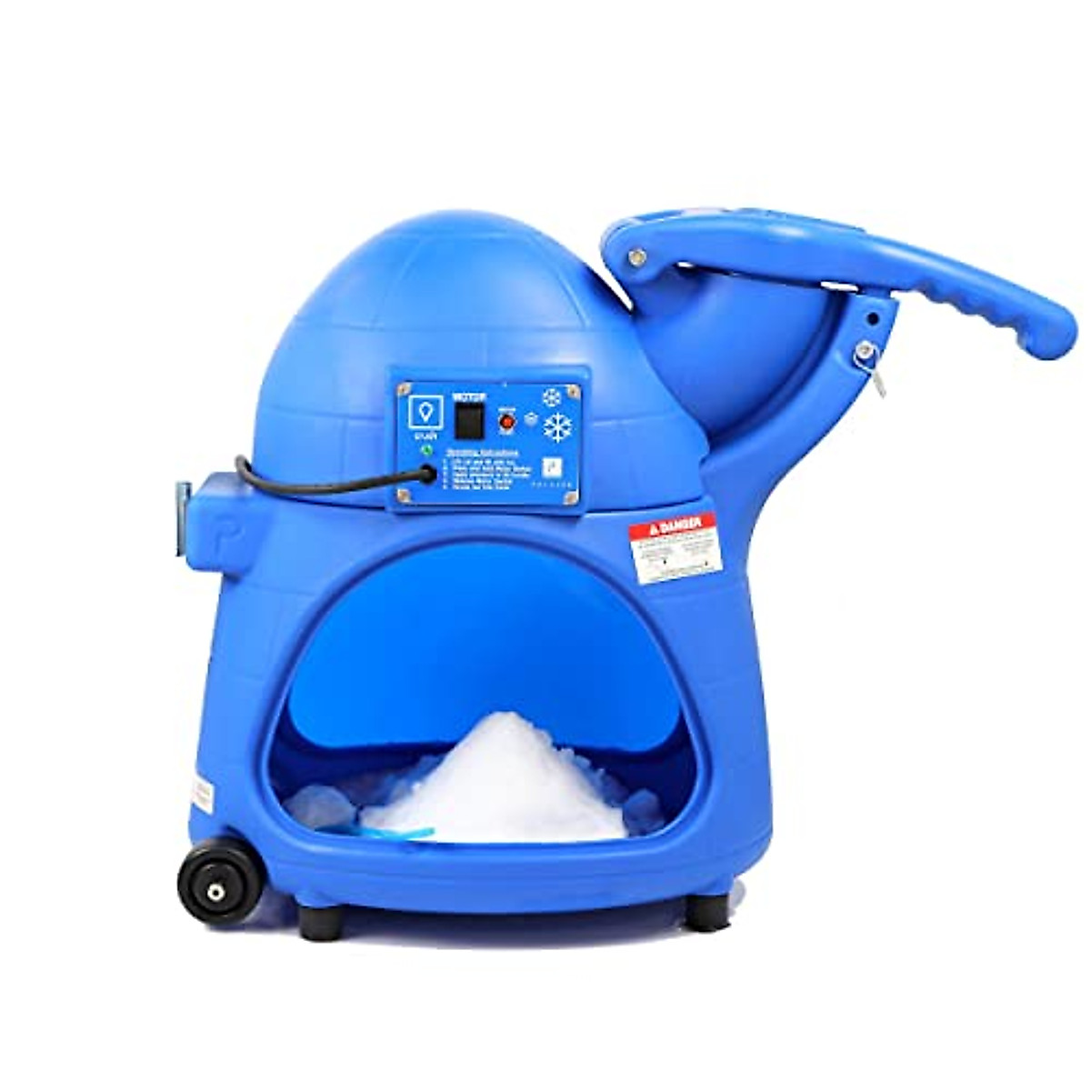Paragon - Manufactured Fun Cooler Snow Cone Machine for Professional Concessionaires Requiring Commercial Heavy Duty Snow Cone Equipment 1/3 Horse Power 792 Watts, Blue, (6133410)