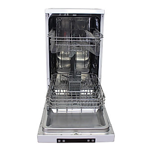 SPT SD-9263W 18″ Wide Portable Dishwasher with ENERGY STAR, 6 Wash Programs, 8 Place Settings and Stainless Steel Tub – White