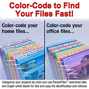 Ultimate Office StationMate StepUp File Desktop Organizer with PocketFiles (Includes 25, 5th-Cut PocketFiles)