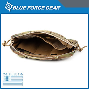 Blue Force Gear MOLLE Admin Pouch - EDC Pouch, Durable USA-Made MOLLE Accessories - Coyote Brown - 1 x 8 x 5.5 Inches