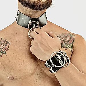 Leather Men's Shiny Body Chest Harness Belt Adjustable Buckle Straps Costume Party Carnival