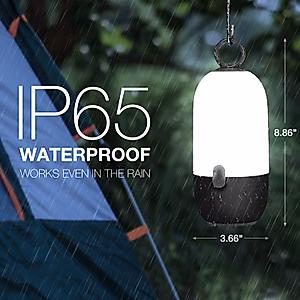 LED Camping Lantern Rechargeable,DeckTok Camping Lights,1000LM,4 Days Runtime,3 Dimmable Light Modes,Waterproof Portable Tent Lantern,Lanterns for Power Outages, Hiking,Hurricane,Emergency,Home