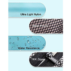 GOX Premium Toiletry Bag, Dopp Kit Case For Travel, Multifunction Cosmetics Organizer Pouch(Grey/Sky blue)