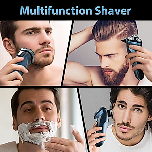 Sejoy Electric Razor for Men, Mens Electric Shavers, Rechargeable Electric Razor Shaving Machines, with Pop-up Trimmer, 1 Hour Fast Charging, 3D Floating Head, LCD Power Indicator