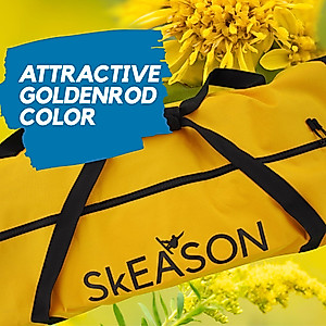 SkEASON Travel Snowboard Bag - Water Resistant Snowboard Backpack w/ 900D & 600D PVC Polyester - Snowboard Carry Case w/Strong Stitching - Snowboard Bag for Two - Helmet, Board, Boots, & More