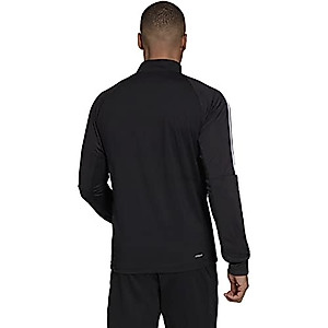 adidas Men's AEROREADY Sereno Cut 3-Stripes Slim 1/4-Zip Training Top, Black/White, Medium