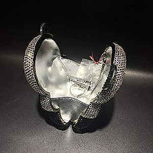 Panda Shaped Handbag Purse Women Diamond Clutch Animal Shaped Bling Evening Bag