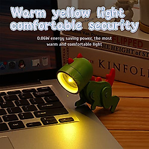 9 Pcs LED Student Cute Night Light, Mini Puppy Deer Dinosaur Reading Table Lamp with Mobile Phone Holder, Portable Foldable Small Desk Light Small Mini Desk Lamp for Kids Students (Bright Color)