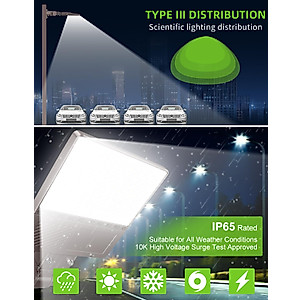 OPENLUX LED Parking Lot Light 150W 120W 90W Adjustable 4500K 5000K 5700K Tunable Up to 22500LM Photocell LED Shoebox Fixture Flood Pole Light Outdoor Field Lighting AC 100-277V