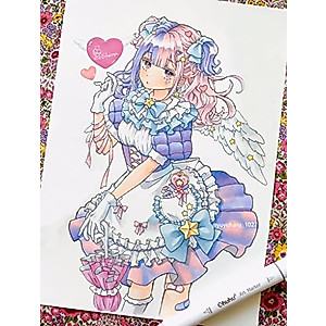 Ohuhu Pastel Markers Alcohol Based - Double Tipped Art Marker Set for Artists Adults' Coloring Sketching Illustration - 48 Colors + 1 Alcohol Markers Blender - Chisel & Fine - Oahu of Ohuhu Markers