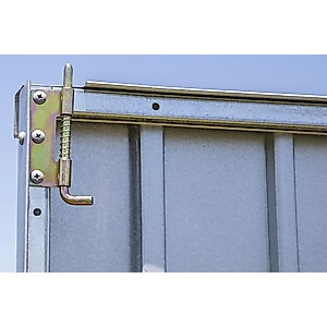 Arrow Shed Elite 6' x 4' Outdoor Lockable Steel Storage Shed Building with Pent Roof, Anthracite