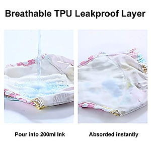 Orinery Unisex Cotton Reusable Potty Training Underwear Breathable Toddler Boys and Girls Pee Training Underpants Waterproof Training Pants 6-Pack (XT-G, 1-2T)