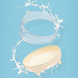 leasote Hamster Sand Bath Container, Hamster Sand Bath Box, Transparent Big Space, Avoid Kicking Sand Out, Easy to Clean, for Dwarf Hamster, Syrian Hamster Dark Green